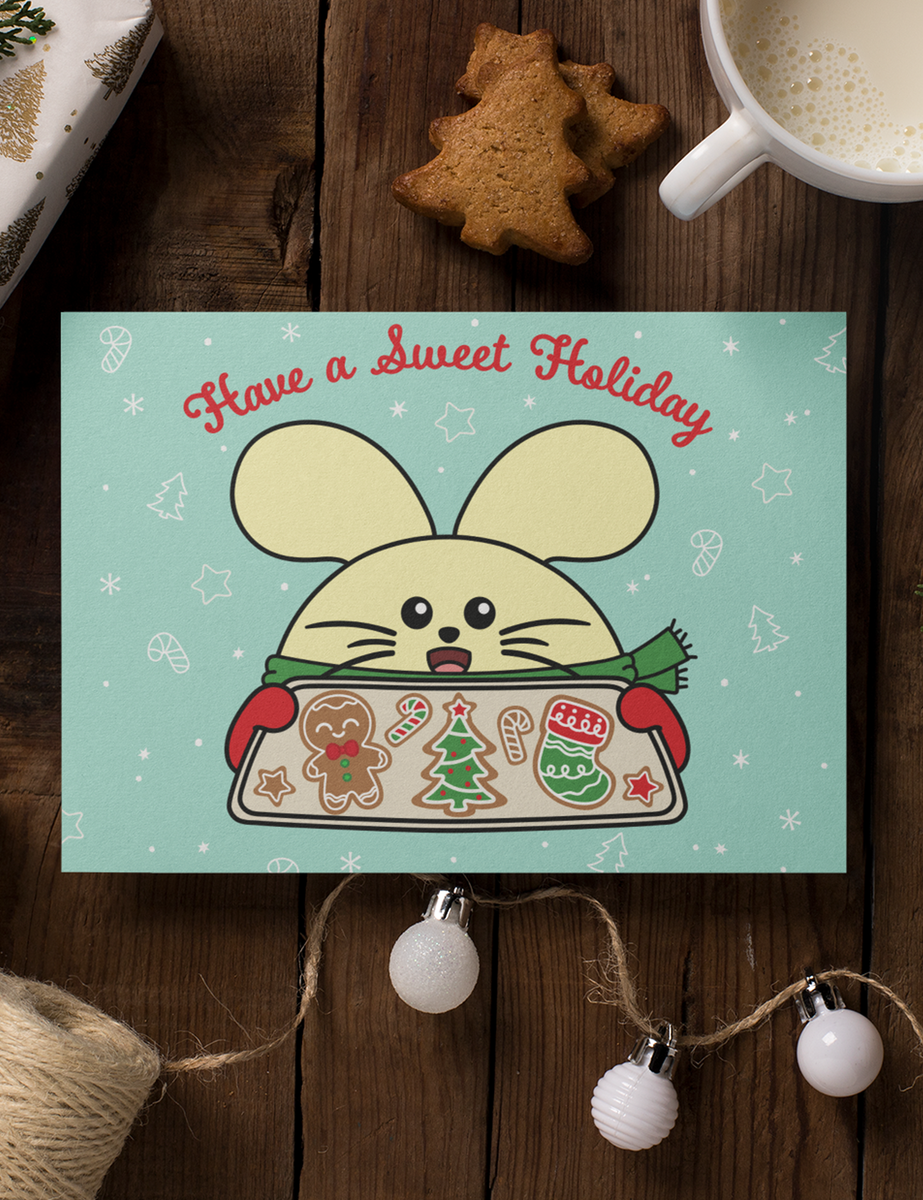 Sweet Holiday Greeting Card – Fat Rabbit Farm