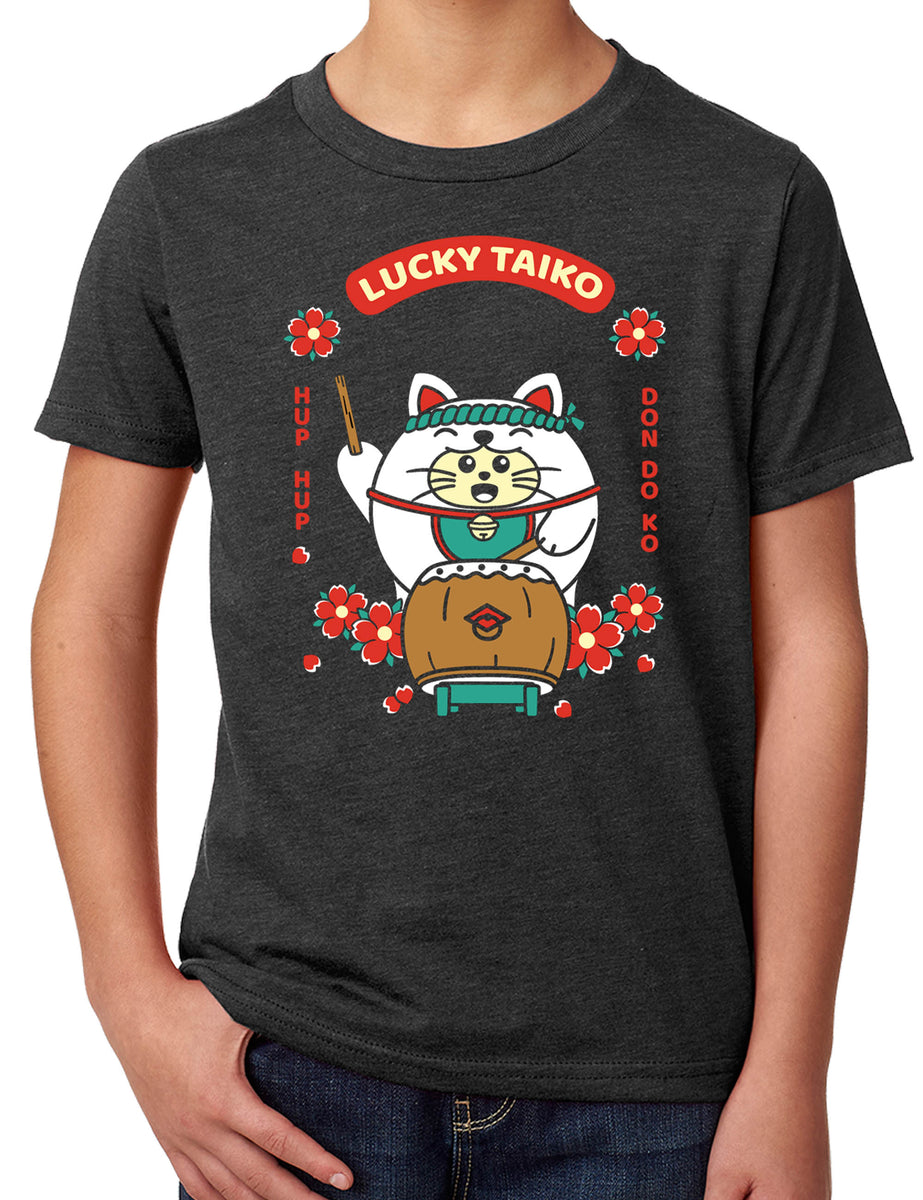 Lucky Taiko Kid’s T-shirt – Fat Rabbit Farm