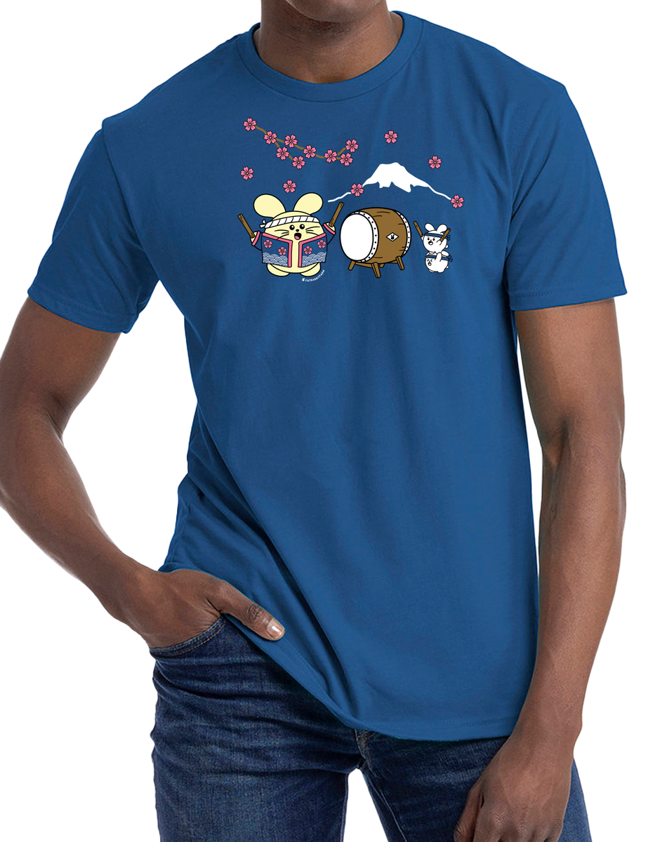 Sakura Taiko Men’s T-Shirt – Fat Rabbit Farm